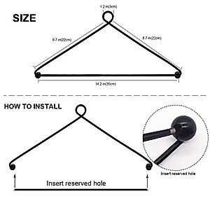 HOOSUN Flag Stand, Premium Flag Pole Holder Metal Powder-Coated Weather-Proof Paint,Easy Hanging 12.5 Inch Flags, Flag Wall Hanger