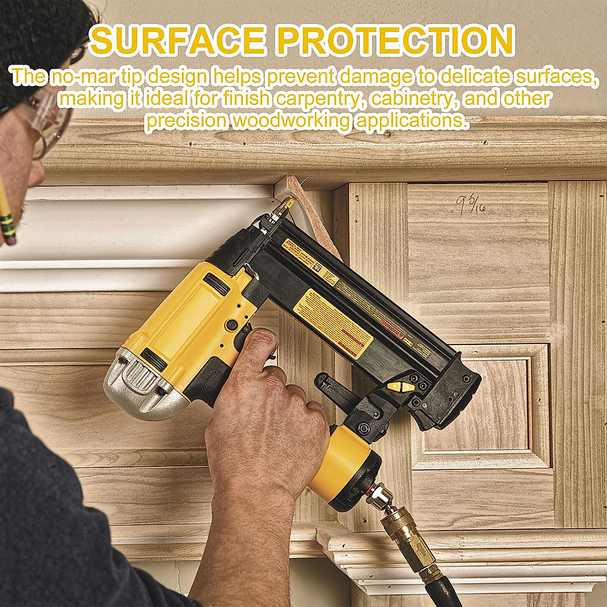 Nailer Tip 9R208924 9R208924-2 for DeWalt DWFP12233 (4 Pack), for DeWalt Nail Gun Parts Replacement