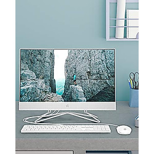 HP All-in-One Desktop PC, 11th Gen Intel Core i3-1115G4 Processor, 8 GB RAM, 512 GB SSD Storage, Full HD 23.8” Display, Windows 10 Home, Remote Work Ready, Mouse and Keyboard (24-dp1250, 2021)