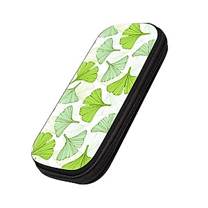 Carrying Case Compatible with Switch 2017 / Switch OLED 2021 Console Joy-Con with 10 Game Card Slots , Ginkgo Leaves Pattern