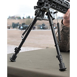 CVLIFE Picatinny Bipod, 9-13 Inches Rifle Bipod, Bipod for Rifle with Solid Sling Adapter Base