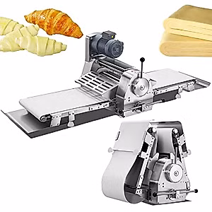 INTSUPERMAI Dough Sheeter Reversible Commercial Dough Roller Machine 70.9"×19.7" Belt Fondant Sheeter Flattener Pastry Pizza Noodle Press Machine Two-way Rollers 110V