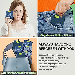 BeeGreen Sea Turtle Gifts for Women Foldable Reusable Grocery Bags Shopping Bags for Groceries Cute Holiday Bags with Handles Large Cloth Gift Bags Heavy Duty Bulk 6 Pack Lightweight