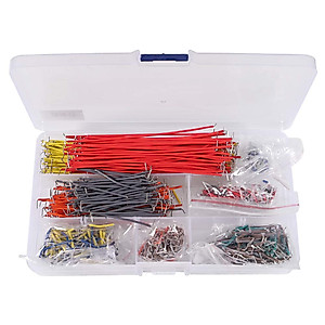 840 Pieces Preformed Breadboard Jumper Wire Kit 14 Lengths Assorted Jumper Wire for Breadboard Prototyping Circuits