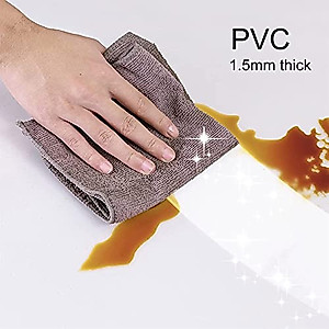 HRXQTTP Custom Sizes Desk Floor Mat Clear Desk Chair Mat for Carpeted Floors 1.5mm Thick Office Mats for Rolling Chairs Transparent Plastic Mat for Office Chair Silent Gaming Chair Mat Anti-Slip