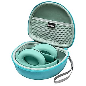 Headphone Case Compatible with Beats Studio Pro/Beats Solo 4 / Beats Studio 3 / Beats Solo 3 / Beats Solo 2 and for TOZO HT2 On-Ear Bluetooth Headphones - Peacock Green+Mint Green