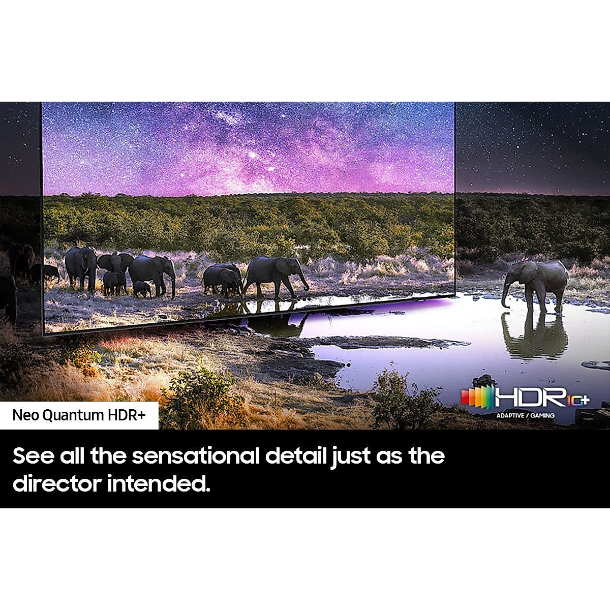 SAMSUNG QN65QN90CAFXZA 65" Neo QLED Smart TV with 4K Upscaling with an Austere 7S-PS8-US1 VII-Series 8 Outlet Power w/Omniport USB (2023)