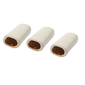 MPP Stuffed Peanut Butter Nutritious Refillable Shin Bones 4" Hard Dog Dental Chews (3 Bones)