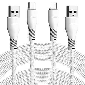 Long USB C to USB A Charger Cable 10ft 15ft Charging Cord for Moto G Power 2022 2021 2020/G Stylus 5G,G Fast/G Play/G Pure/G100,G7 Play Power,Z4 Z3,Edge,Motorola Edge/One 5G Ace,Samsung Galaxy A53 A73