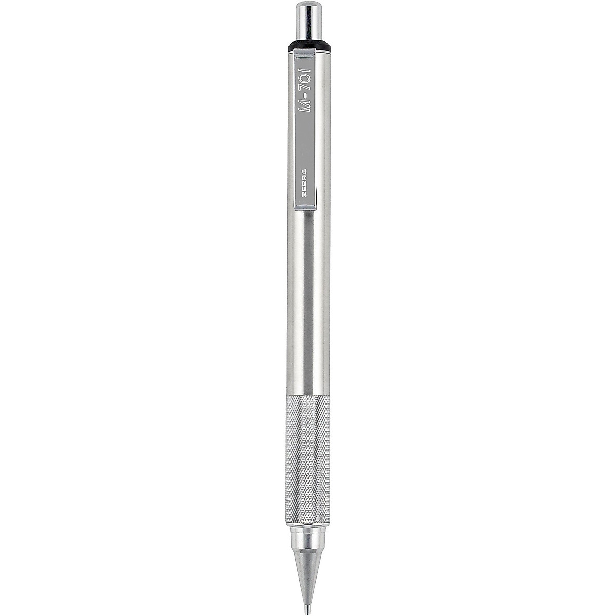 Zebra Pen M-701 Mechanical Pencil, Stainless Steel Barrel, Medium Point, 0.7mm, 1-Pack