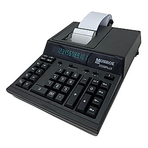 Monroe 2020PlusX Medium Duty Printing Calculator for Accounting and Purchasing Professionals