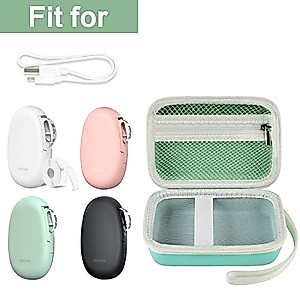 Againmore Case Compatible with SUPVAN E10 Label Printer, Mini Wireless Connection Label Maker Machine Portable Travel Carrying Bag for Office, Home Kitchen Storage (Box Only)-Green