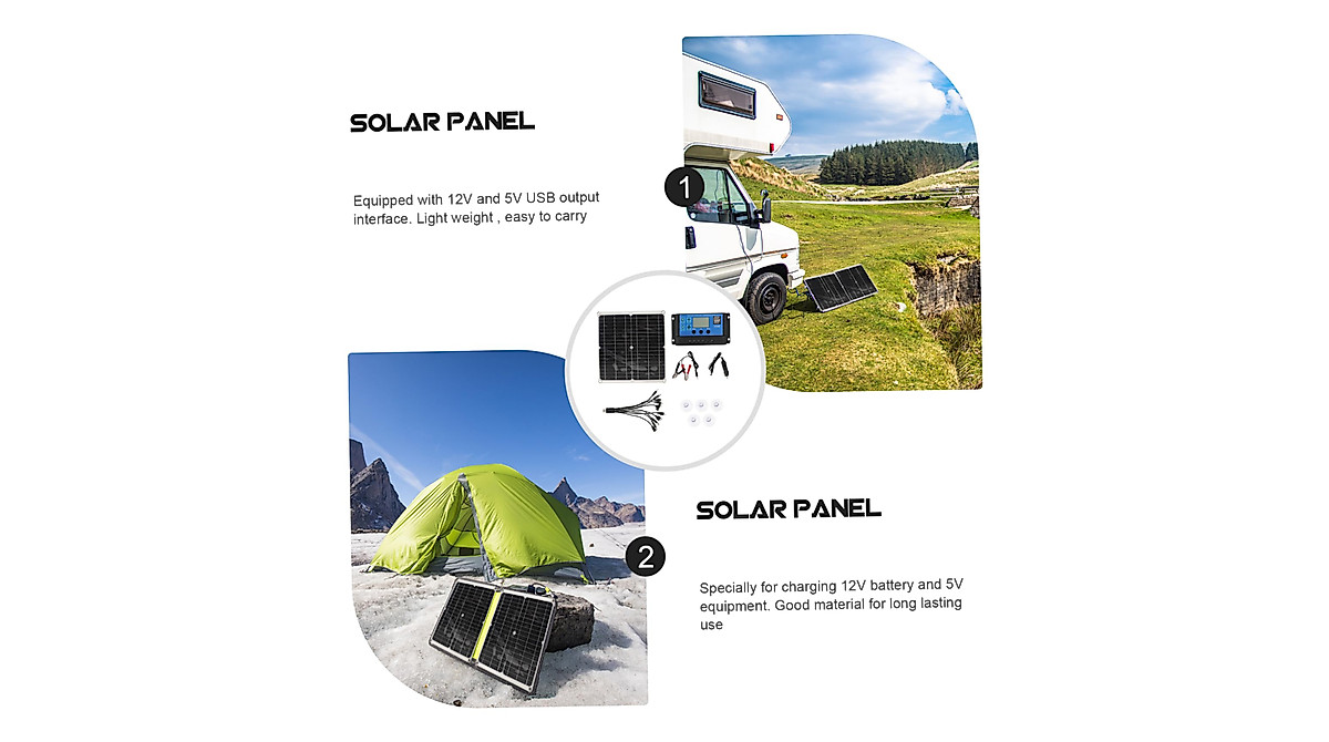 2 Sets Solar Panel Controller for Efficient Charging