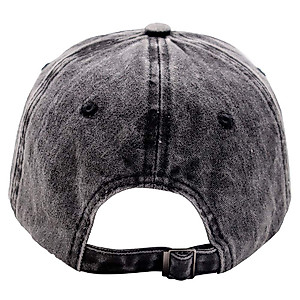 Skeleton Hand Hat, Skull Finger Baseball Cap Adjustable Washed Distressed Denim for Men Women
