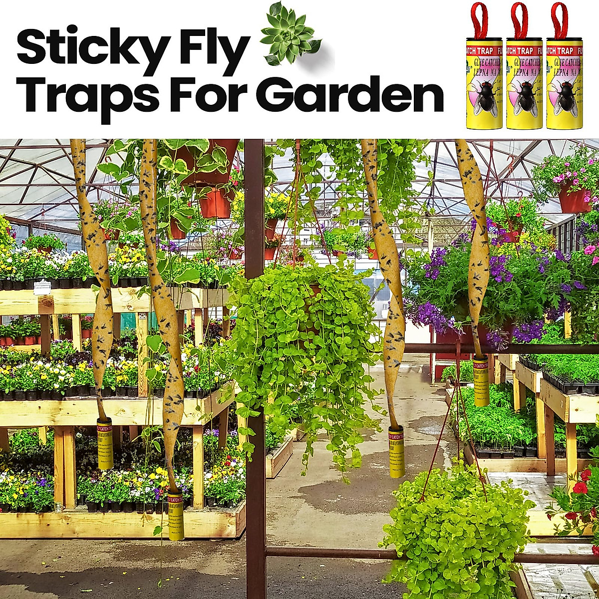 Qualirey 160 Pack Fly Strips Sticky Fly Trap Indoor Outdoor Hanging Fly Ribbon Tape Paper Flying Insect Trap Gnat Killer Traps for Fruit Flies, Bug, Insect, Pest (Yellow)