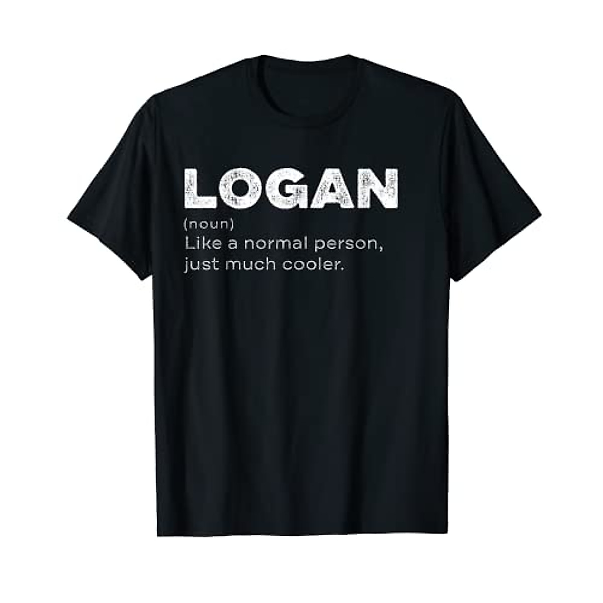 Mens Logan Definition Personalized Name Funny Birthday T-Shirt
