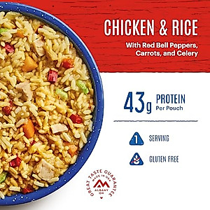 Mountain House Chicken & Rice Pro-Pak | Freeze Dried Backpacking & Camping Food | 1 Serving | Gluten-Free