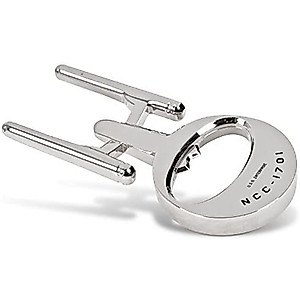 QIroseonly Brothers Star Trek: USS Enterprise Bottle Opener NCC-1701 Silver Metal Bottle Opener Manual Can Openers 5 inches long