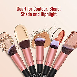 Makeup Brushes Makeup Brush Set - 16 Pcs BESTOPE PRO Premium Synthetic Foundation Concealers Eye Shadows Make Up Brush,Eyeliner Brushes(RoseGold)