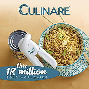 Culinare C10001 MagiCan Tin Opener, Graphite, Plastic/Stainless Steel, Manual Can Opener, Comfortable Handle for Safety and Ease