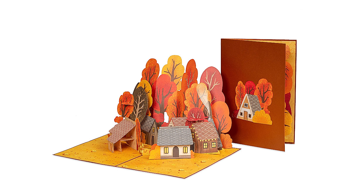 Paper Love 3D Fall Foliage Card for Autumn & Thanksgiving