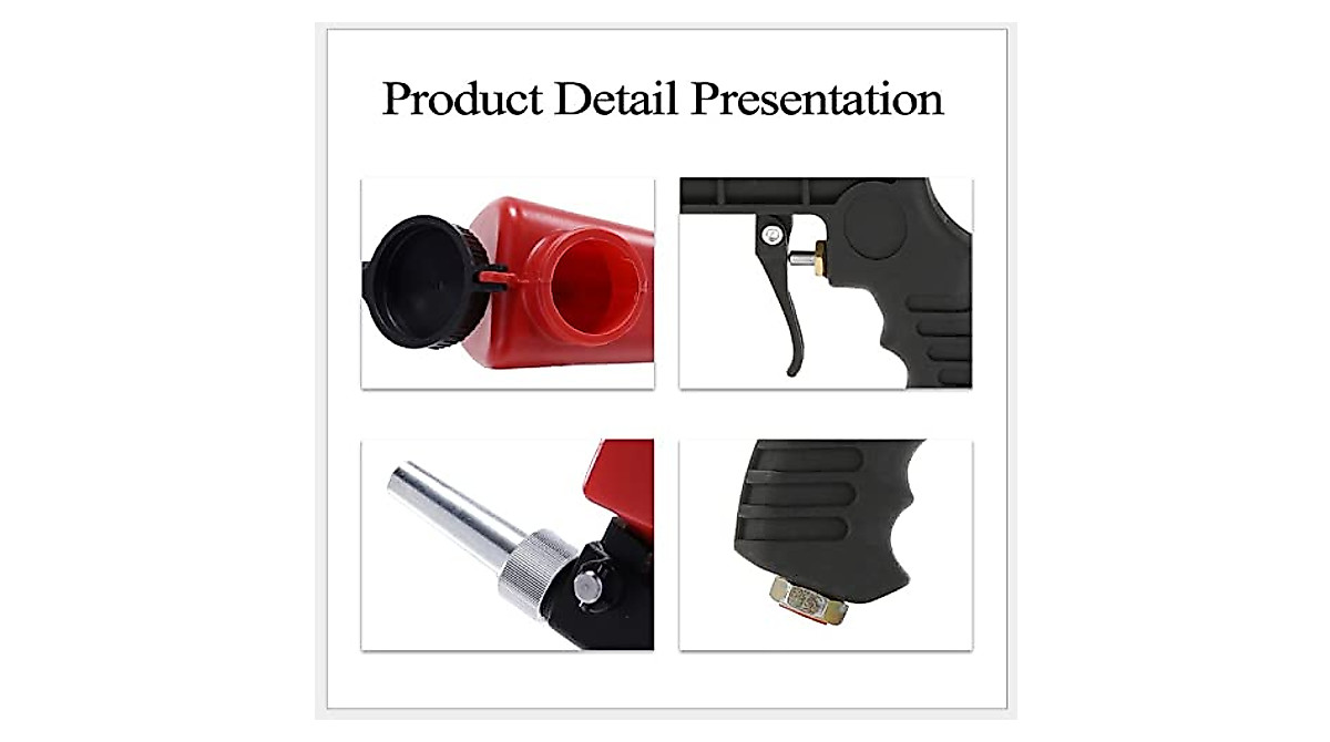 90psi Portable Sandblasting Gun for Effortless Surface Prep