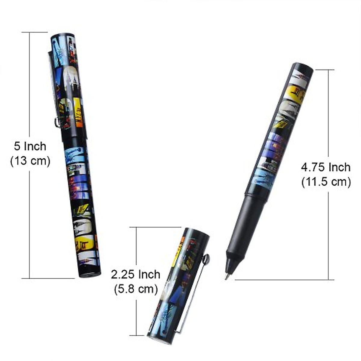6X Various Unique Designs Ultimate Collectible New York City Ballpoint Pen NYC Gift Pen NY Souvenir Pens - Pack of 6