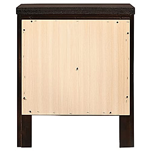 Coaster Furniture Carlton Transitional 2 Drawer Nightstand Bedroom Bedside Table Storage Drawers Cappuccino Brown 202092