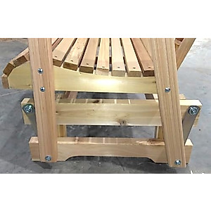 Kilmer Creek 2' Natural Cedar Porch Outdoor Glider, Amish Crafted