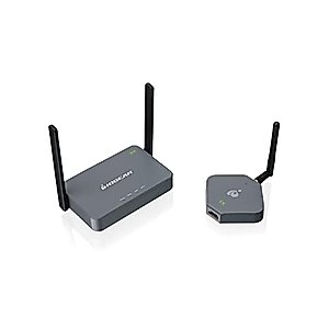 IOGEAR HDMI Wireless Video 4K HD TV Connection Kit - 4K@30Hz - Wireless 2.4/5GHz w/WPA-2 Encryption - Up to 100Ft - Mirror or Extend Mode - Win Mac OS iOS Android Chrome - GWKIT4K