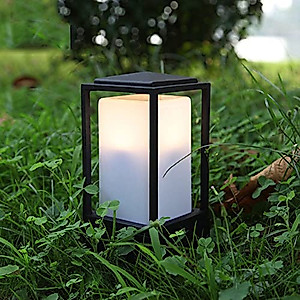 speesy Personality Path Square Stigma Column Post Light Fixture,Aluminum Modern Lawn Pillar Lamp,Outdoor Waterproof Stigma Lamp,Villa Riverside Garden Column Lamp