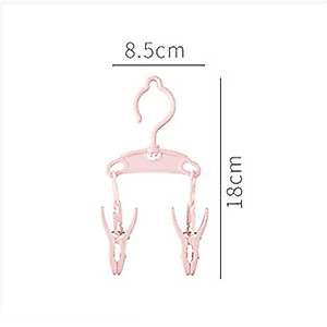 LIUZH Portable Travel Hanger Clothespin Plastic Compact Mini Foldable Underwear Rack Panty Socks Clip ( Color : Black-JoJo's Bizarre Adventure1 , Size : 18*8.5cm )