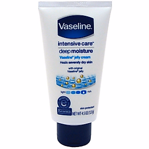 Vaseline Intensive Care Deep Moisture Cream 4.5 Ounce (133ml) (2 Pack)