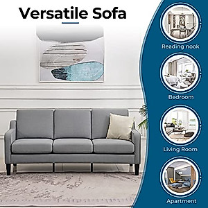 VINGLI Mid-Century Modern Sofa,71" Sofa Couch for Living Room,Small 3 Seater Loveseat Sofa for Small Space,Bedroom,Apartment,Studio