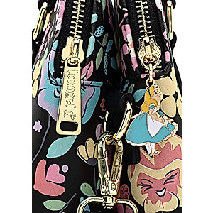 Loungefly X Disney Alice in Wonderland Flowers AOP Crossbody Bag