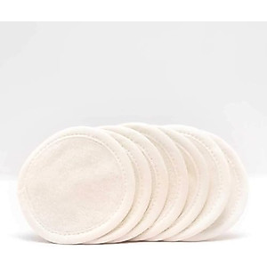 Kitsch Reusable Cotton Rounds for Face - Eco-Friendly Cotton Pads for Makeup Removal | Organic & Reusable Eye Makeup Remover Pads | Holiday Gift | Face Pads for Toner with Reusable Travel Pouch, 7pcs