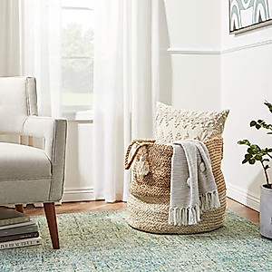 LR Home Montego Storage Basket, 19" High, Natural Jute