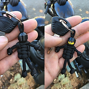 Motobuddy KeyChain for Motorcycles, Scooters, Cars, and Gifts (Black)