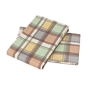 100 Percent Cotton Queen Pillowcases Checkered Hotel Quality Pillow Case Covers Bedding for Women, Men, Kids & Teens