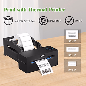 Nelko Genuine 3" x 1" Direct Thermal Label, Self-Adhesive Barcode Labels Compatible with Nelko PL70E Label Printers, No BPA & BPS, 1000 Labels (Commercial Grade)
