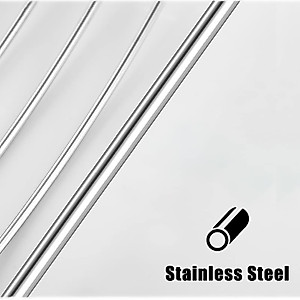 Rainspire Soap Dish Holder, No Drilling, 304 Rustproof Stainless Steel, Wall Mounted Soap Holder Soap Tray Bar Soap Sponge Holder for Bathroom & Kitchen, Square, Silver