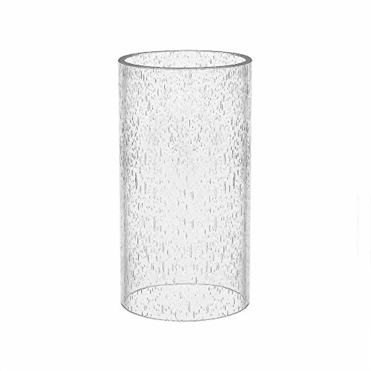 Sunwo Glass Shade Straight Cylinder Glass Lamp Shade Replacement with Multiple Effects (Bubble Straight Cylinder)
