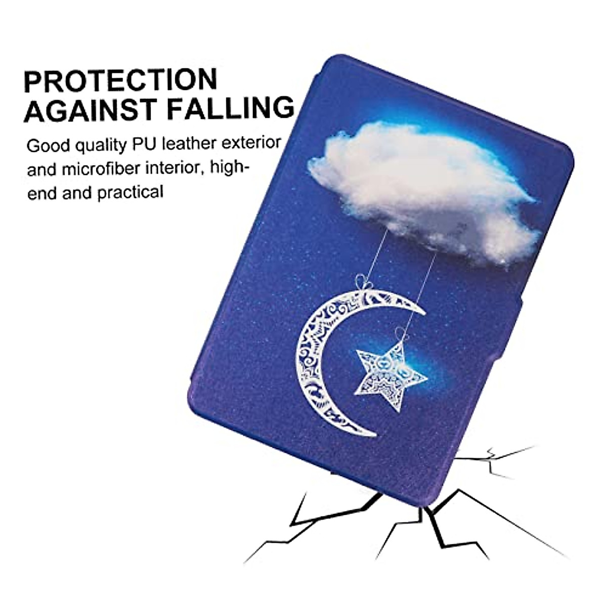 MERRYHAPY 1 PC Leather Case Ereaders Universal Holster Car Reader Folding Ereader Cover E-Book Sleeve Cover Practical Leather Case Chic Leather Cover Paperwhite Cover Clamshell