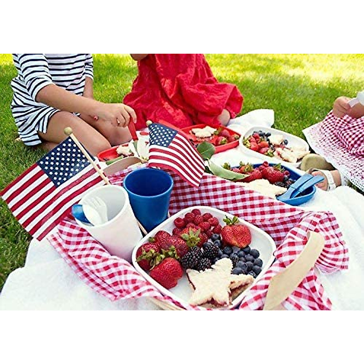 Re-Play Made in USA 10 Oz. Open Cups for Toddlers, Set of 3 - Reusable and Stackable Toddler Cups for Easy Storage - Dishwasher/Microwave Safe Kids Plastic Cups, 4.75" x 3.25", True Blue