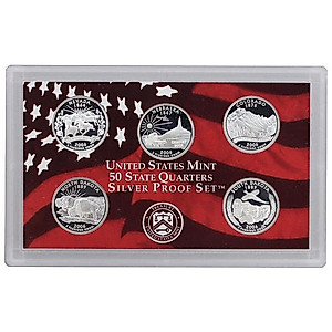 1999 No Mint Mark - 2008 Silver Proof State Quarter Run 90% Silver No Boxes or COAs 50 Coins (1/4) Seller Gem Deep Cameo