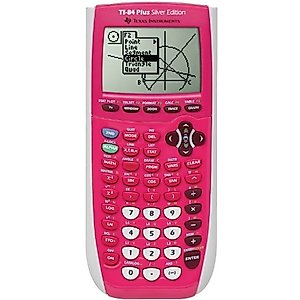Texas Instrument 84 Plus Silver Edition graphing Calculator (Full Pink in color) (Packaging may vary) (Renewed)
