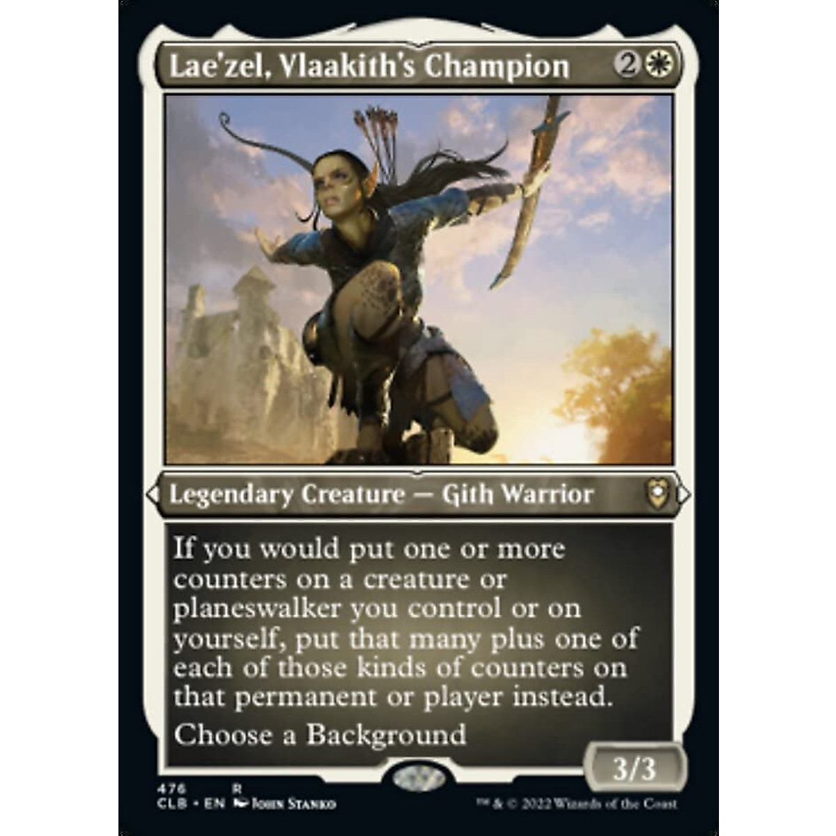 Magic: the Gathering - Lae'zel, Vlaakith's Champion (476) - Etched - Foil - Battle for Baldur's Gate