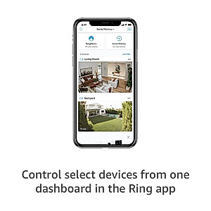 Ring Stick Up Cam Battery HD security camera with custom privacy controls, Simple setup, Works with Alexa - White