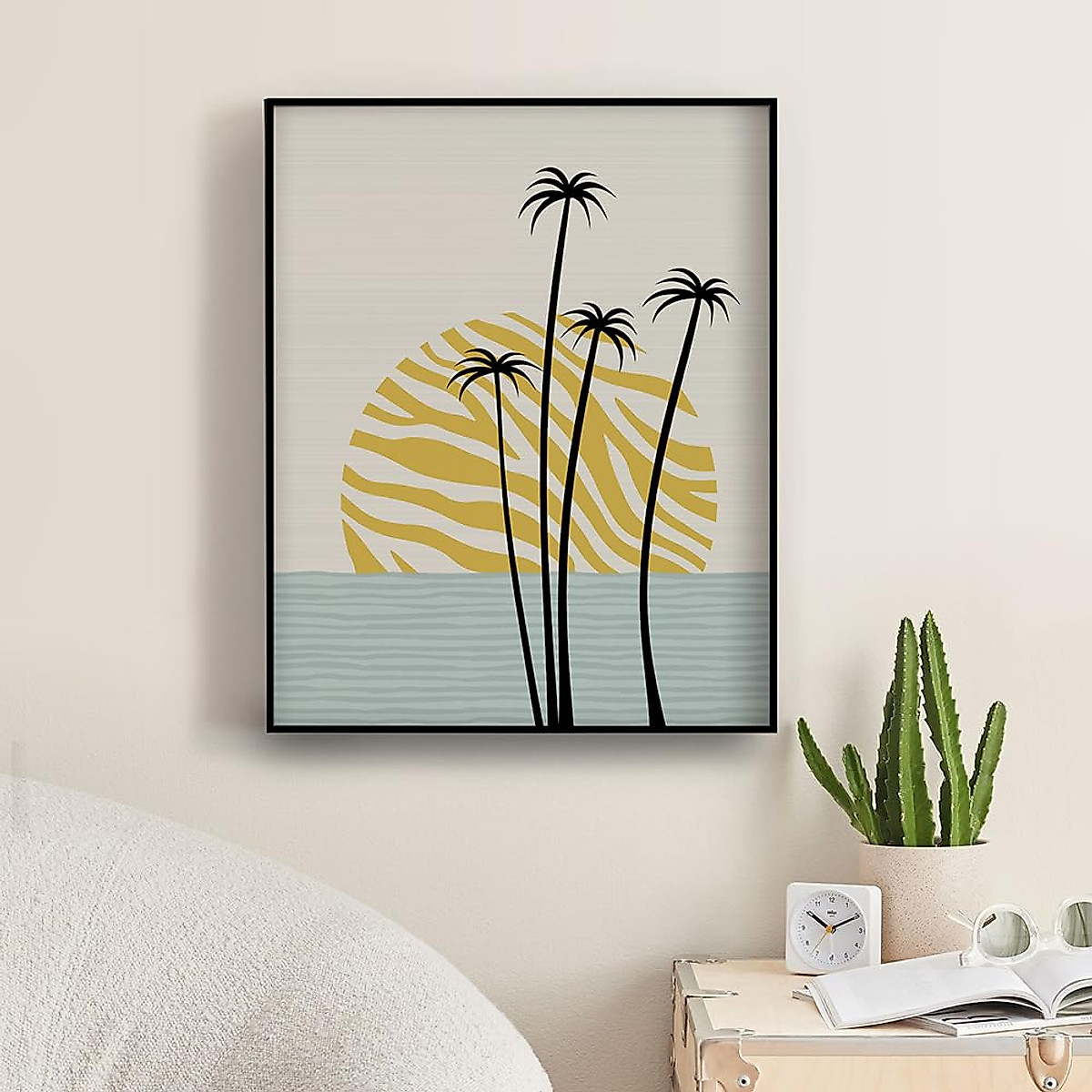 Abstract coastal wall art print poster room tropical decor bedroom aesthetic gift idea unique artwork living room (8x10" Print)