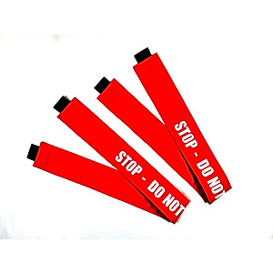 Haylins Stop Do Not Enter Sign with Magnetic Ends Nylon Door Barricade Barrier (2 Pack)